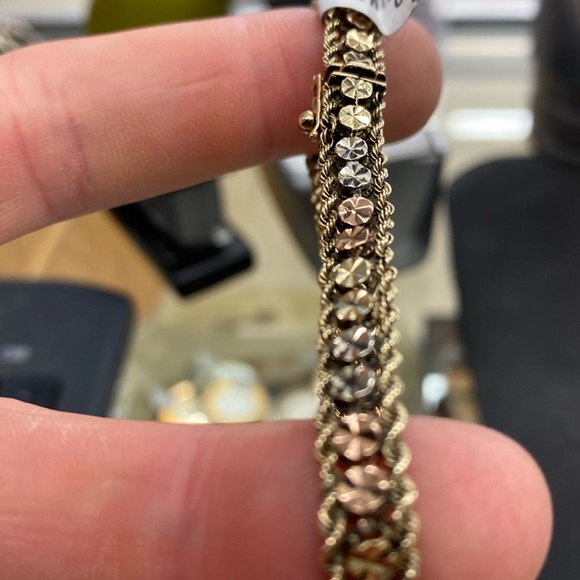 Jewelry | 152623 14k Bracelet Has A Few Crooked Bends In It | Poshmark